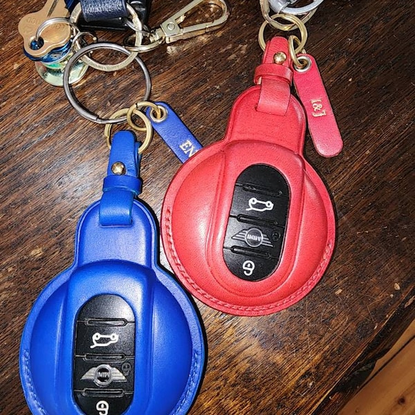 MINI Key Fob Cover, Leather Key Case for Mini Countryman| Clubman ...