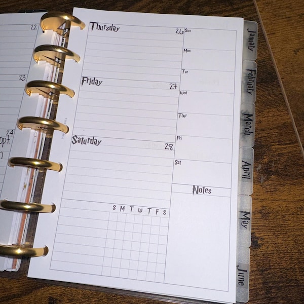 A5 Devotional Inserts PRINTED Bible Study Notes Christian Planner ...