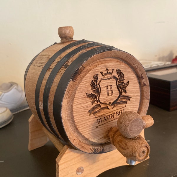 Personalized Whiskey Barrel - Oak Barrel - Groomsmen Gift - Husband ...