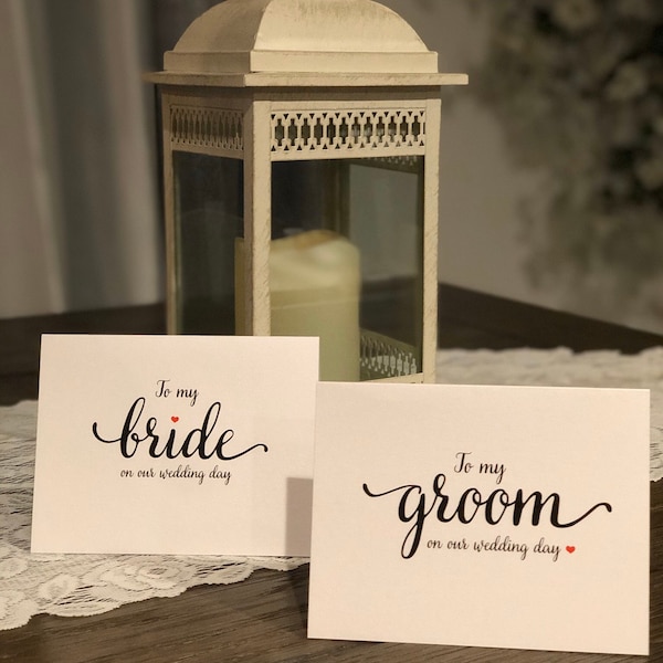 Wedding Card for Groom: Gift From Bride, Shimmer Card, Envelope - Etsy