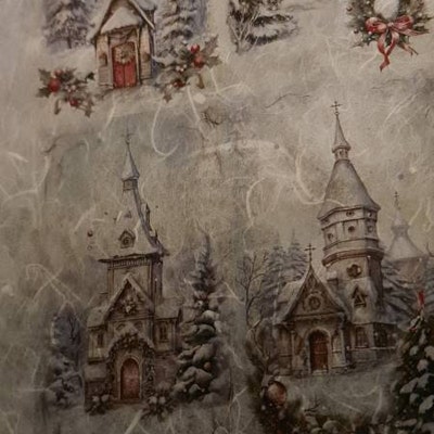 A3 Rice Paper for Decoupage Christmas Theme Mixed Media Diy Christmas ...