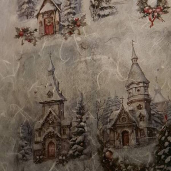 A4-A3 Rice Paper for Decoupage Nutcracker Christmas Theme Mixed Media ...