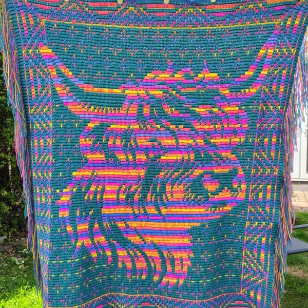 Highland Hamish Mosaic Crochet Blanket PATTERN ONLY - Etsy