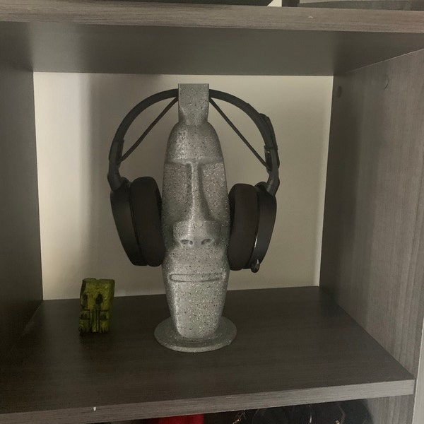 Moai Statue Headphone Rack! "easter Island-style" Headset Hanger. Heads ...