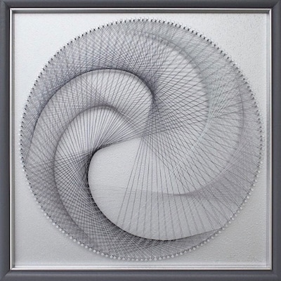 String Art in Gold-green Geometric Wall Decor for Living - Etsy