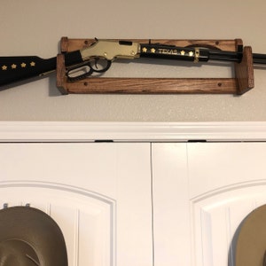 Oak Wooden Gun Rack Stand Antique Rifle Shotgun Presentation | Etsy