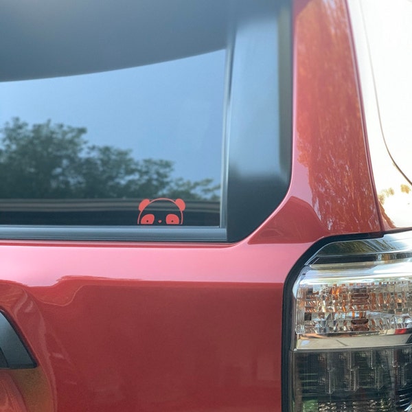 Panda Peeking Vinyl Decal Car Window Bumper Sticker Funny Cute Pandas ...