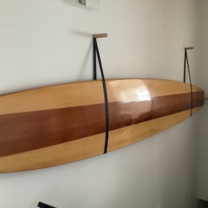 Oak and Leather Surfboard Rack. - Etsy
