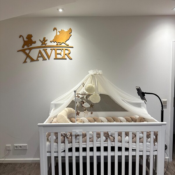 Simba Name Sign for Nursery Lion King Wall Art Baby Nursery Decor ...