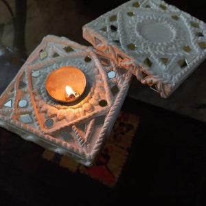 Hand Painted Indian Art Kulhad Set of 4 Without Handle Kullad Kullar ...