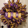 Purple and Gold Tiger Stripe/swirl Table Runner in Colors of LSU and ...
