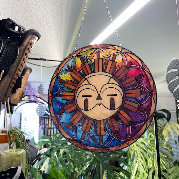 Kpop Stained Glass Suncatcher, BOYS Fan Art, Retro Anime Window Hanging ...