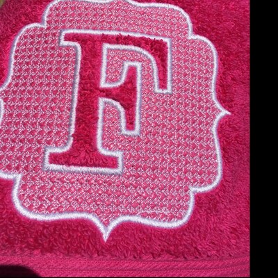 5 Inch Size Embossed Machine Embroidery Monogram Alphabet - Etsy