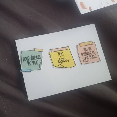 Sticky Note Affirmation Mini Sticker Set Positivity Stickers - Etsy