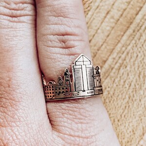 Custom City Ring Cityscape Ring Travel Ring Skyline Ring | Etsy