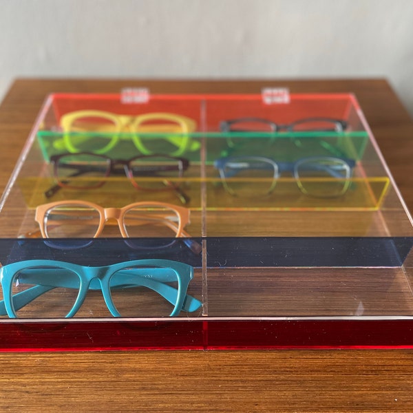 10 Plexiglass Eyewear Organizer, Plexiglass Glasses Tray,eyewear ...