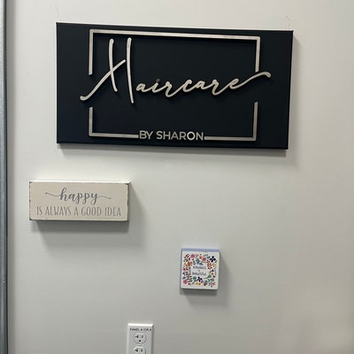 Office Wall Logo Multiple Colors 3D Laser Cut Sign - Etsy