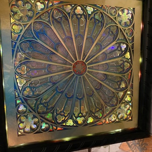 Notre Dame Southern Rose Window, Layered Digital File, Download SVG, AI ...