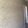 Anna Damask Wall Stencil - LARGE WALL STENCILS Instead of Wallpaper ...