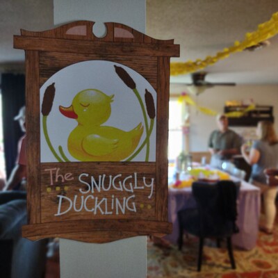 DIY Printable Sunggly Duckling Pub Sign Rapunzel Tangled - Etsy UK
