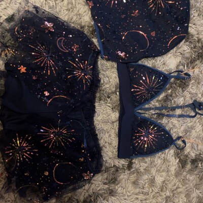 Strawberry Fairy Sequin Rave Set, Rave Outfit, Rave Strawberry Clothing ...