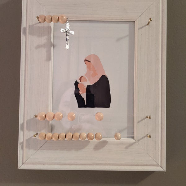 PRINTED Mary Prints 5x7 8x10 11x14 Virgin Mary Print Modern Mary Art ...