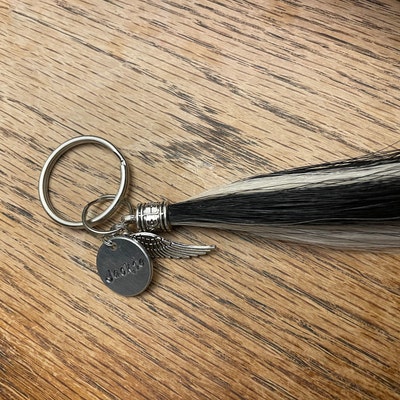 Tassel Horse Hair Key Chain With Personalized Name Charm by Equine ...