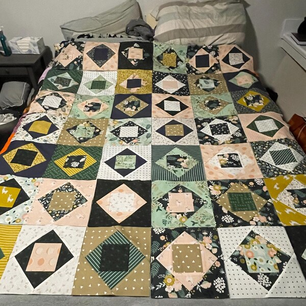 Jackie's Star Quilt Kit and Pattern Featuring Farmhouse Summer Fabric ...