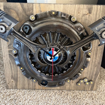 VOLVO Theme Wall Clock Automotive Art Pressure Plate Auto Home Decor ...