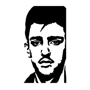 Notorious BIG Stencil Portrait Svg Notorious BIG Profile - Etsy