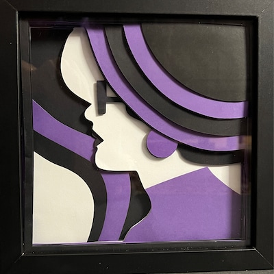 Layered Girl SVG, Shadow Box Svg, 3D Paper Cut, 3d Wall Decor Svg ...