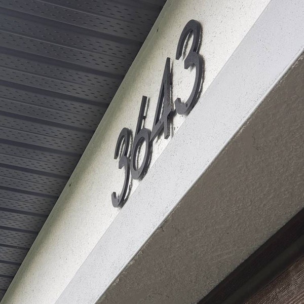 6 Inch Modern House Numbers Letters - Etsy