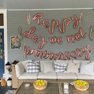 Custom Script Letter Balloons Balloon Banner Letter Balloon Garland ...