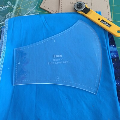 Acrylic Templates for OLSON Face Mask Pattern Version 1 - Etsy