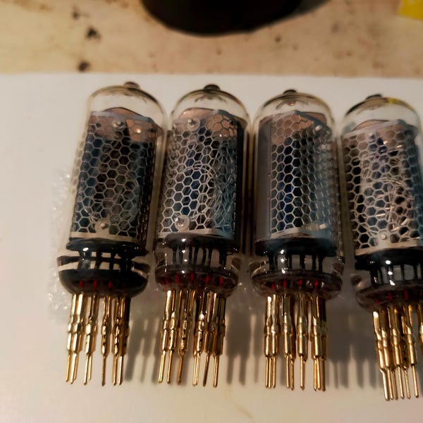 Lot of 4 In-14 Nixie Tubes. for Nixie Clock. Tested - Etsy