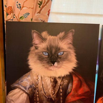 Custom Royal Cat Portrait, Renaissance Cat Painting, Pet Lovers Gift ...