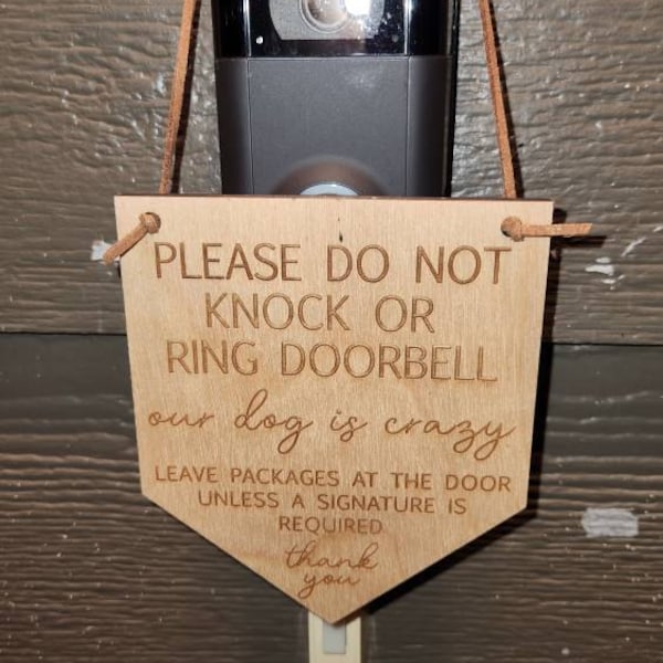 Please Do Not Knock or Ring Doorbell, Door Sign, Do Not Disturb Sign ...