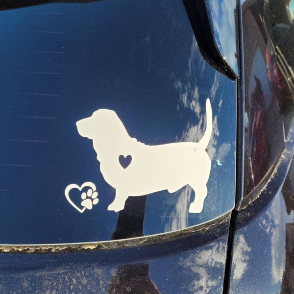 Basset Hound Dog Decal Hound Decal Basset Hound Dog Decal Dog Breed Dog ...