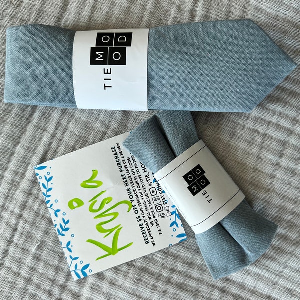 Finley Dusty Blue Men's Tie | Dusty Blue Tie | Blue Wedding Tie | Boys ...