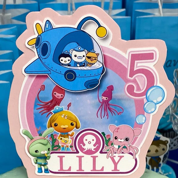 Octonauts Cake Topper /personalized Octonauts Birthday Party/ Birthday ...