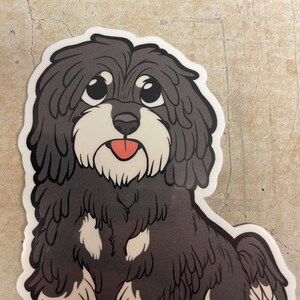 Schnauzer Sticker Chibi Puppy Dog Vinyl Hand Drawn | Etsy