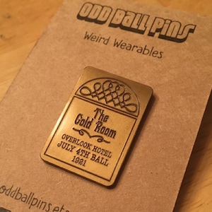 The Shining the Gold Room Sign Shiny Gold Hard Enamel Pin - Stanley ...