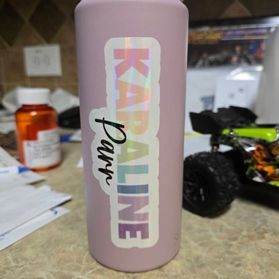 Waterproof Name Sticker, Personalized Vinyl Sticker, Name Sticker ...