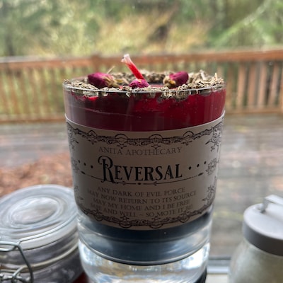 Reversal Hoodoo Reverse Candle, Witches Spell Candle, Spell Candle ...