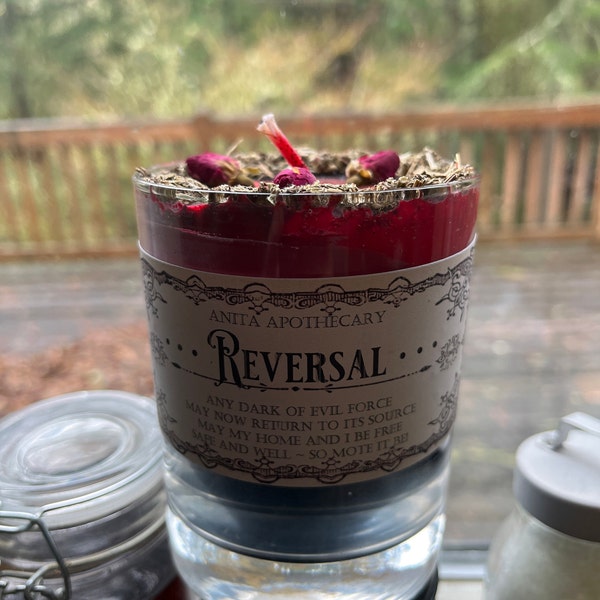 Reversal ~ Hoodoo Reverse Candle, Witches Spell Candle, Spell Candle ...