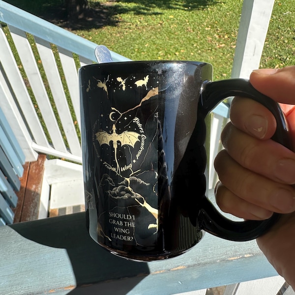 Fourth Wing Mug Bookish Dragon Mug Romantasy Mug for Xaden Riorson Fans ...