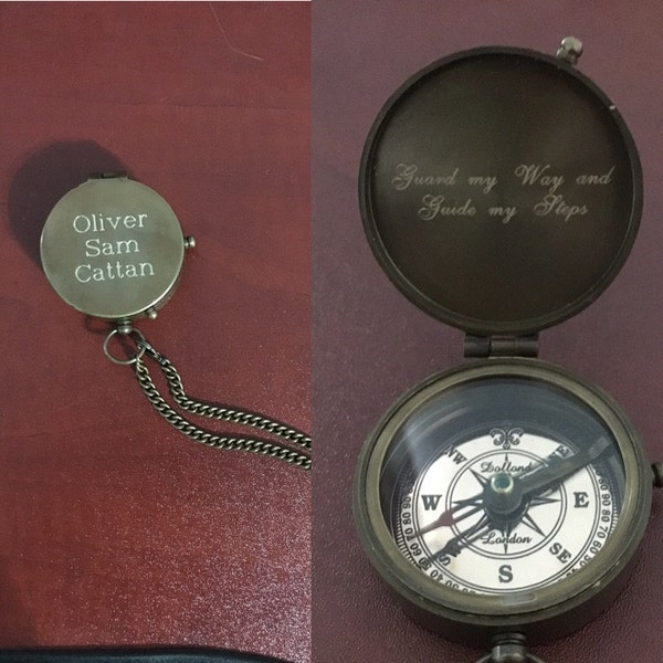 Compass, Personalized Engraved Compass, Wedding Gift, Anniversary Gift ...