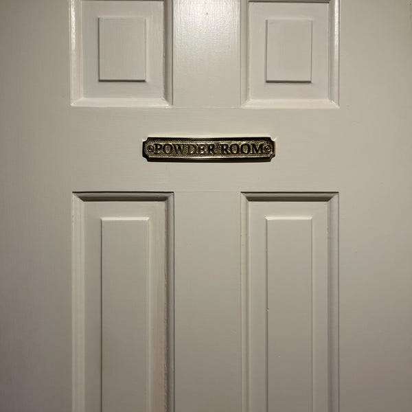 Solid Brass "loo" Door Sign in a Choice of Three Finishes Polished ...