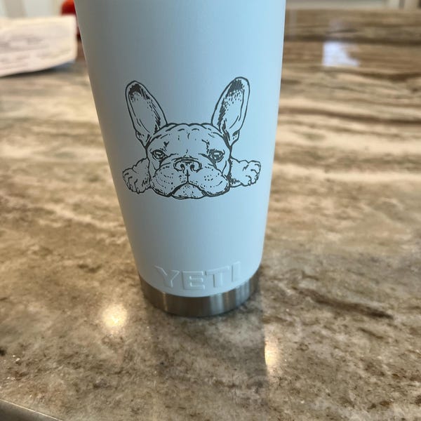 French Bulldog Lazy Frenchie Yeti Tumbler - Several Color Options - Etsy