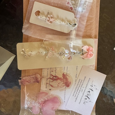 Pink Flower Phone Charm Beaded Lotus Flower Phone Strap Fairycore ...